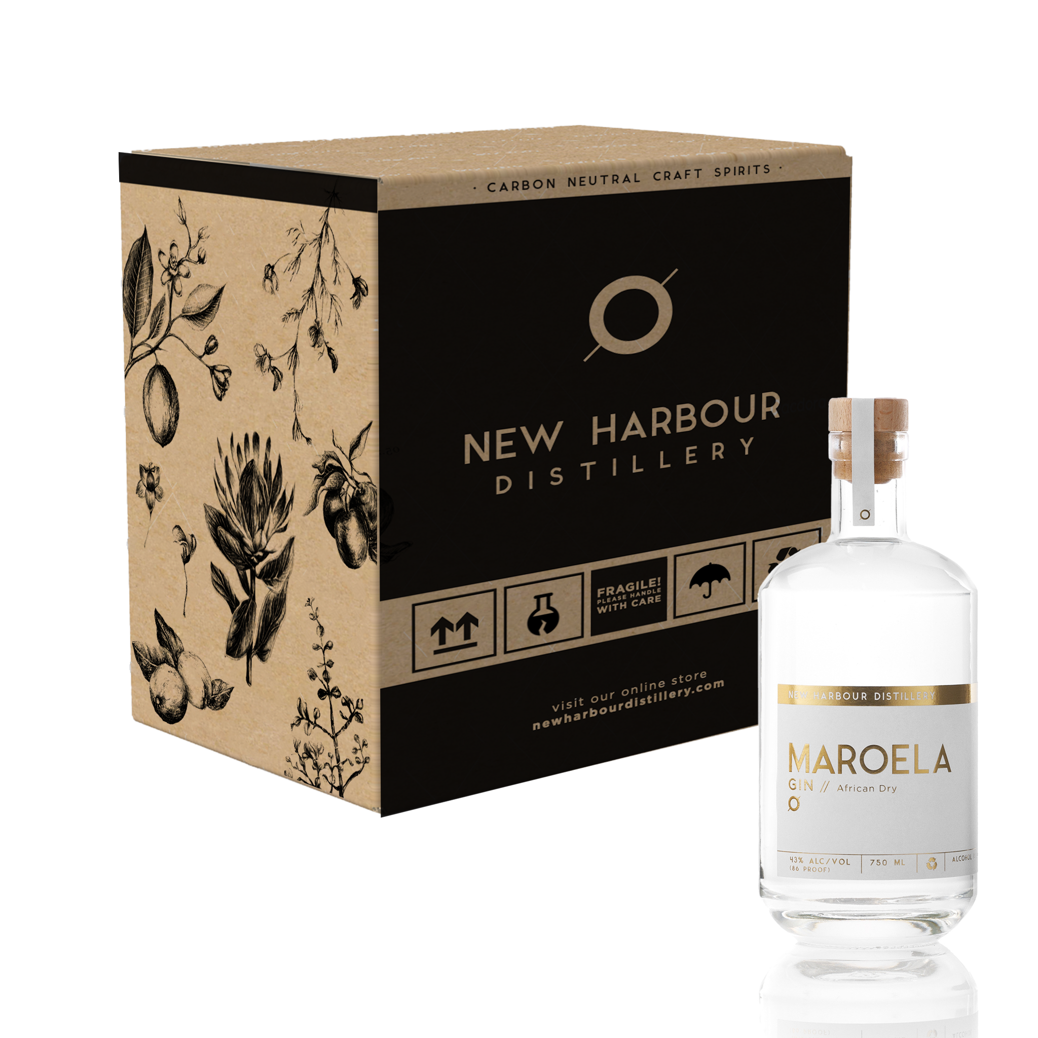 Maroela Gin Case (6x750ml) | New Harbour Online Shop - New Harbour ...
